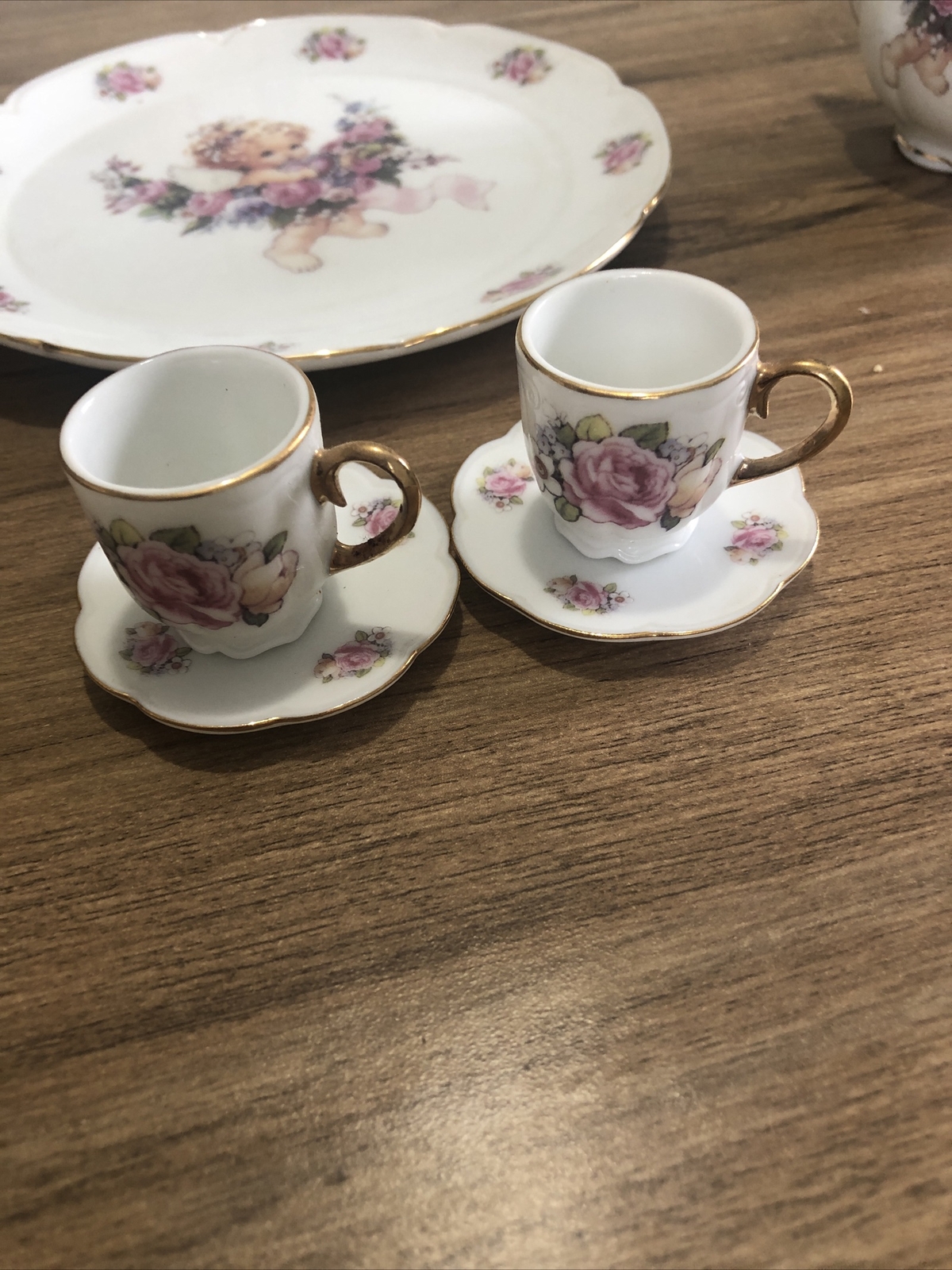 china tea set vintage Angels And Flowers | eBay
