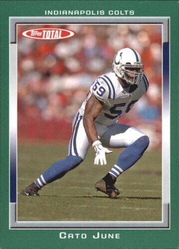2006 Topps Total Football Card #352 Cato June | eBay