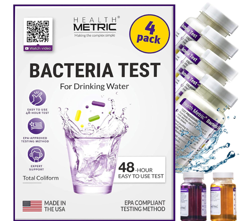Coliform Bacteria Test Kit for Drinking Water - Easy to Use 48-Hour ...