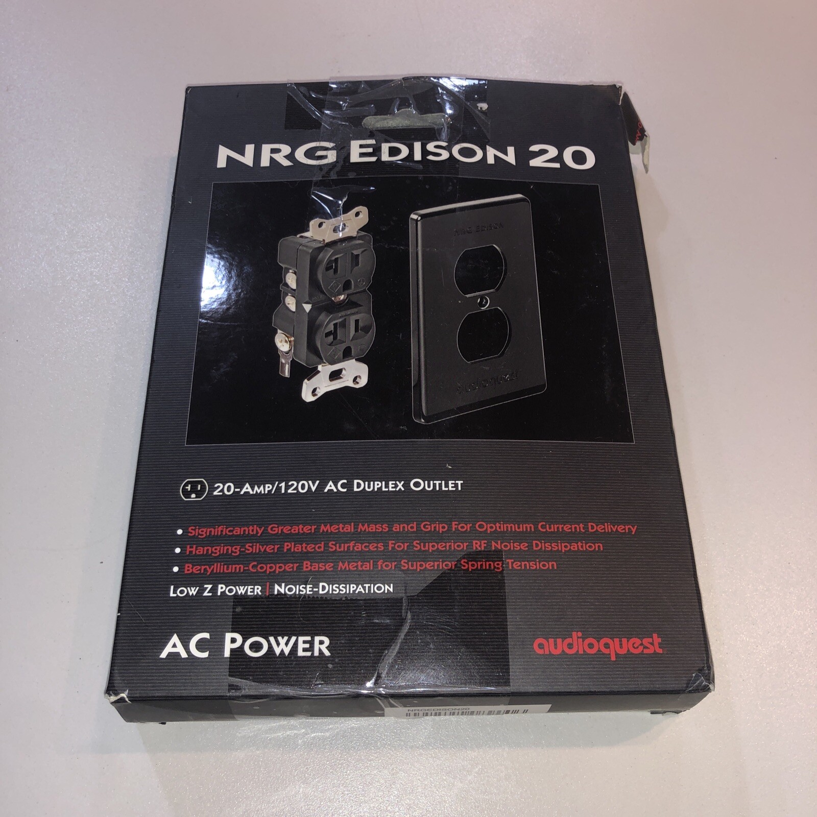 AudioQuest NRG Edison Duplex Wall Outlet 20 Amp for sale online | eBay