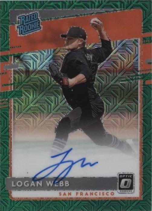 2020 Panini Donruss Optic - Rated Rookie Signatures Logan Webb #RRS-LW ...