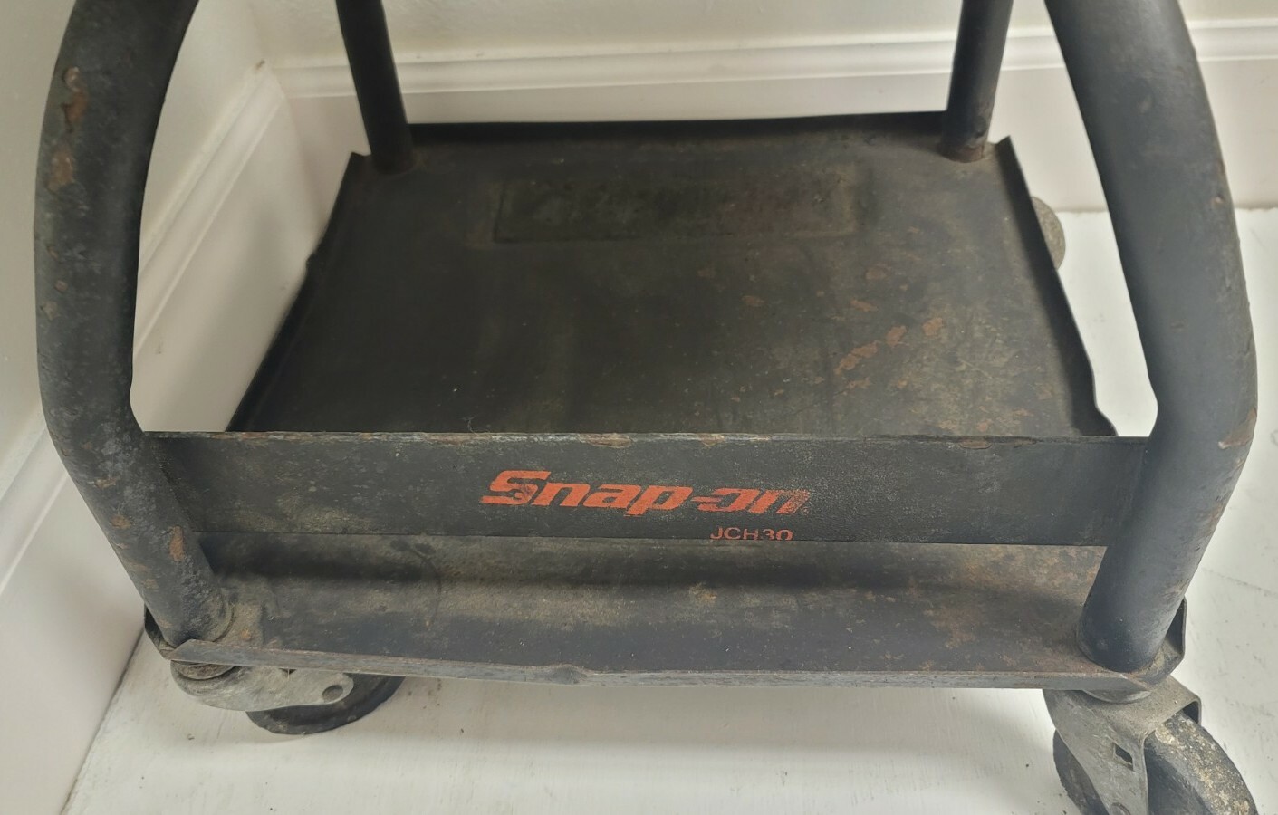 Snap-On Creeper Roller/Rolling Seat/Bench/Chair Black Vinyl/Steel JCH30 ...