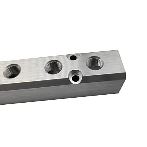 9 Way Pneumatic Manifold Air Distribution Block G1/2 Supply Port G1/4 ...