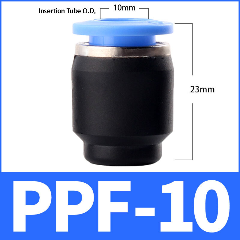 4 6 8 10 12 16mm Pneumatic Push In Fitting Plugs End Caps For Air Tube ...