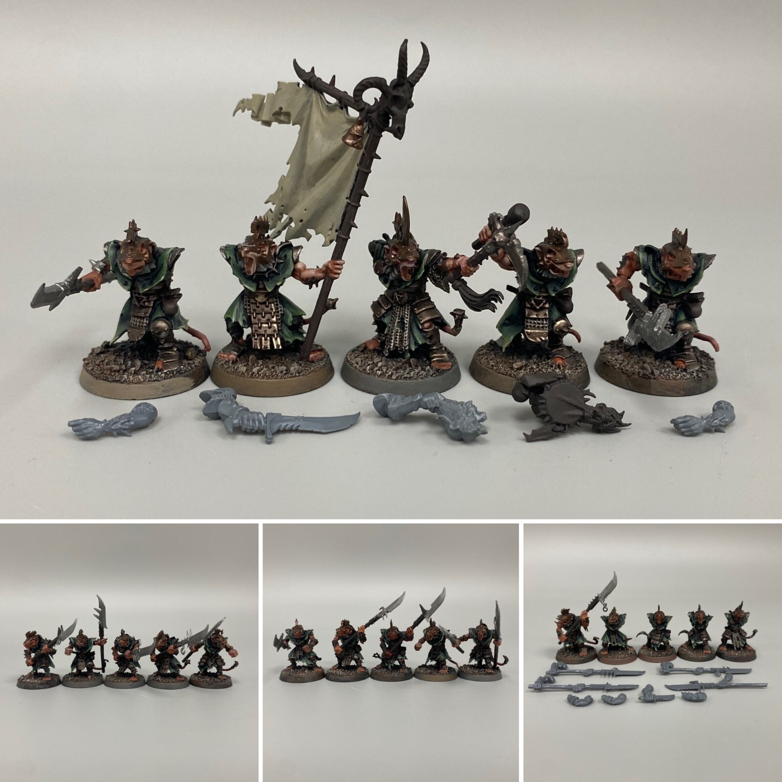 20 SKAVEN STORMVERMIN WARHAMMER THE OLD WORLD FANTASY UNIT WFB CLAN ...