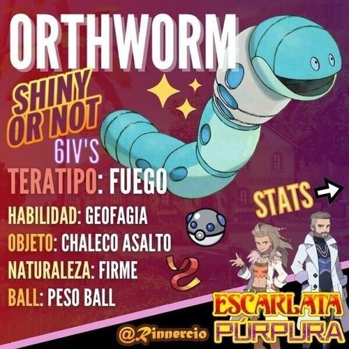 Orthworm "Shiny or not" 6 IVs Pokemon Scarlet and Purple 🍇🍊 | eBay