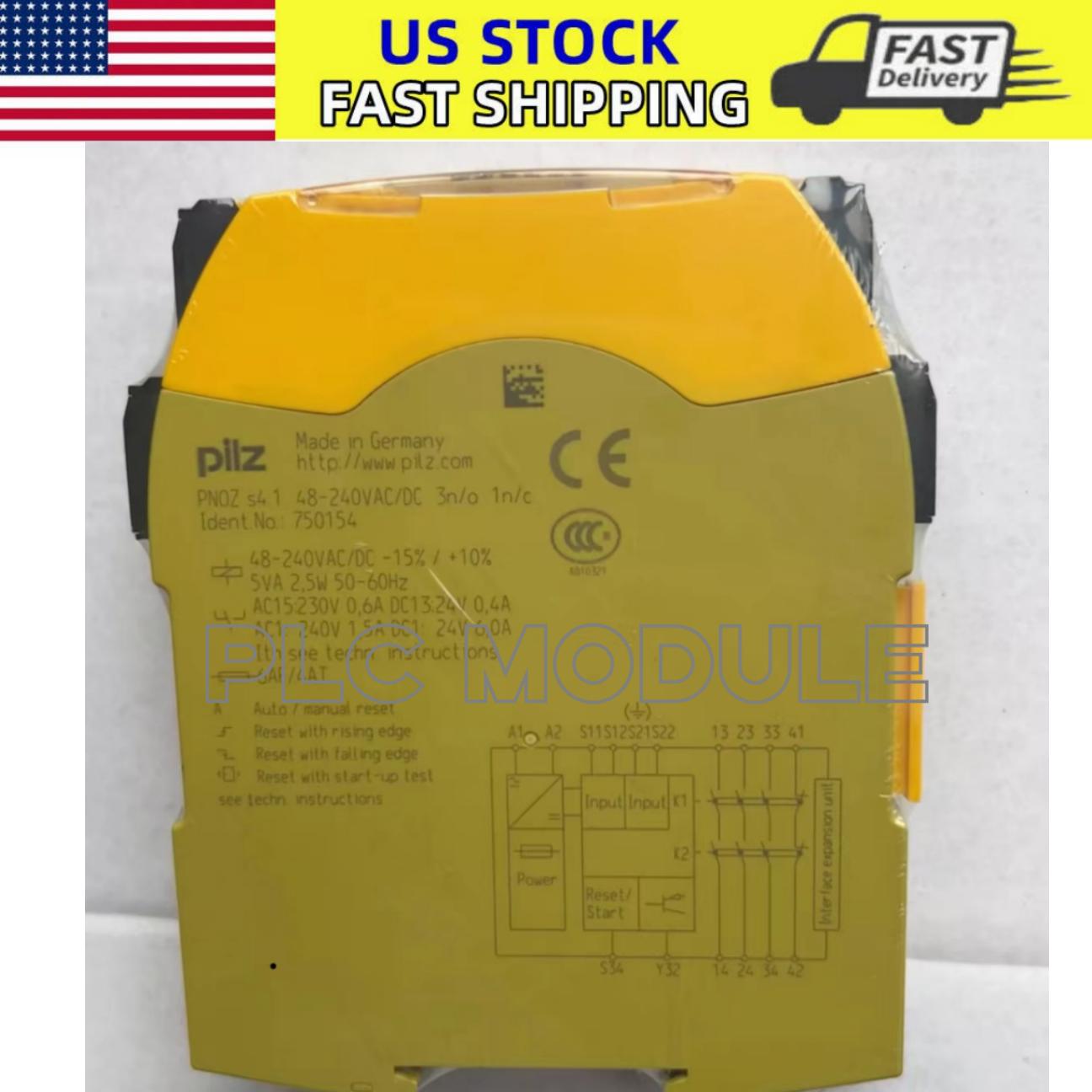 1pcs NEW Pilz 750154 Safety Relay PNOZ s4.1 Fast Shipping | eBay