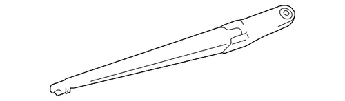 Genuine Toyota 2011-2020 Sienna Back Glass Wiper Arm (Rear) 85241-08020 ...