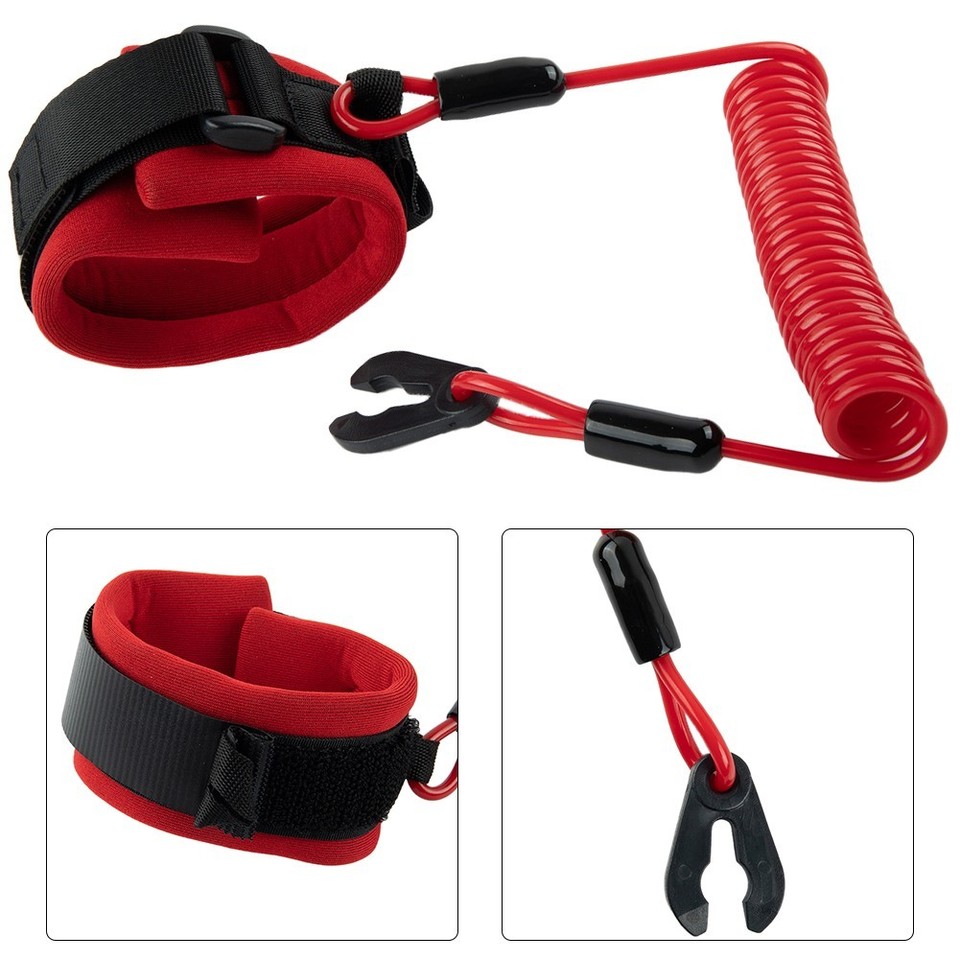 Fit For Jet Ski JT900 JT1100 Red Safety Lanyard Band Tether Safety Rope ...