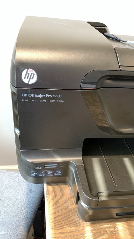 HP Officejet Pro 8600 Printer Fax Copy Scan Low 6.9k Pg Ct w/black Ink ...
