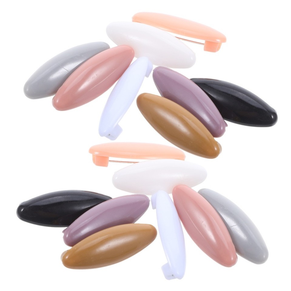 40 Pcs Plastic Headscarf Clips Safety Pin Brooch Dress Cinch Cape ...