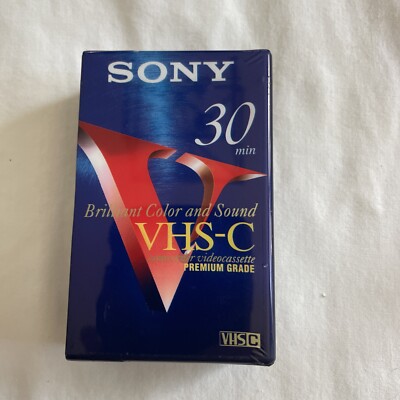 Sony VHS-C Camcorder Videocassette TC-30VHGF Premium Grade | eBay