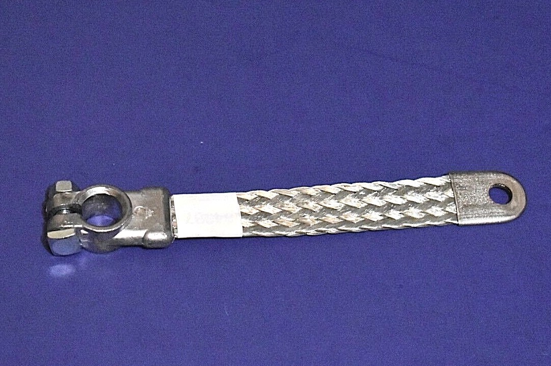 7" New Heavy Duty Braided Ground Strap Top Post Terminal 2 Gauge ...