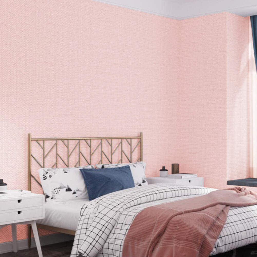 10M Linen Textured Wallpaper Removable Self Adhesive Sticker Bedroom ...