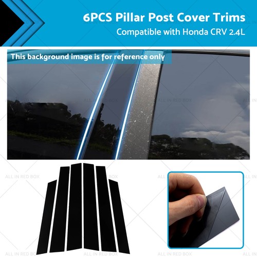 6pcs Black Window Trim Covers Suitable for Honda CRV 2.4L 07-11 | eBay