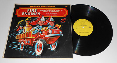 Vintage 1960s Songs & Stories About Fire Engines Vinyl LP Childrens ...