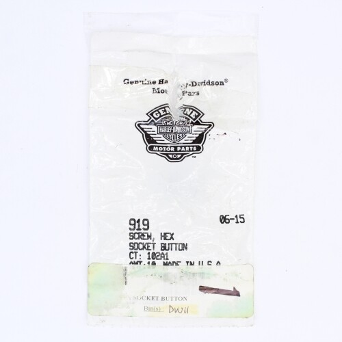 Harley-Davidson Hex Screw Part Number - 919 | eBay