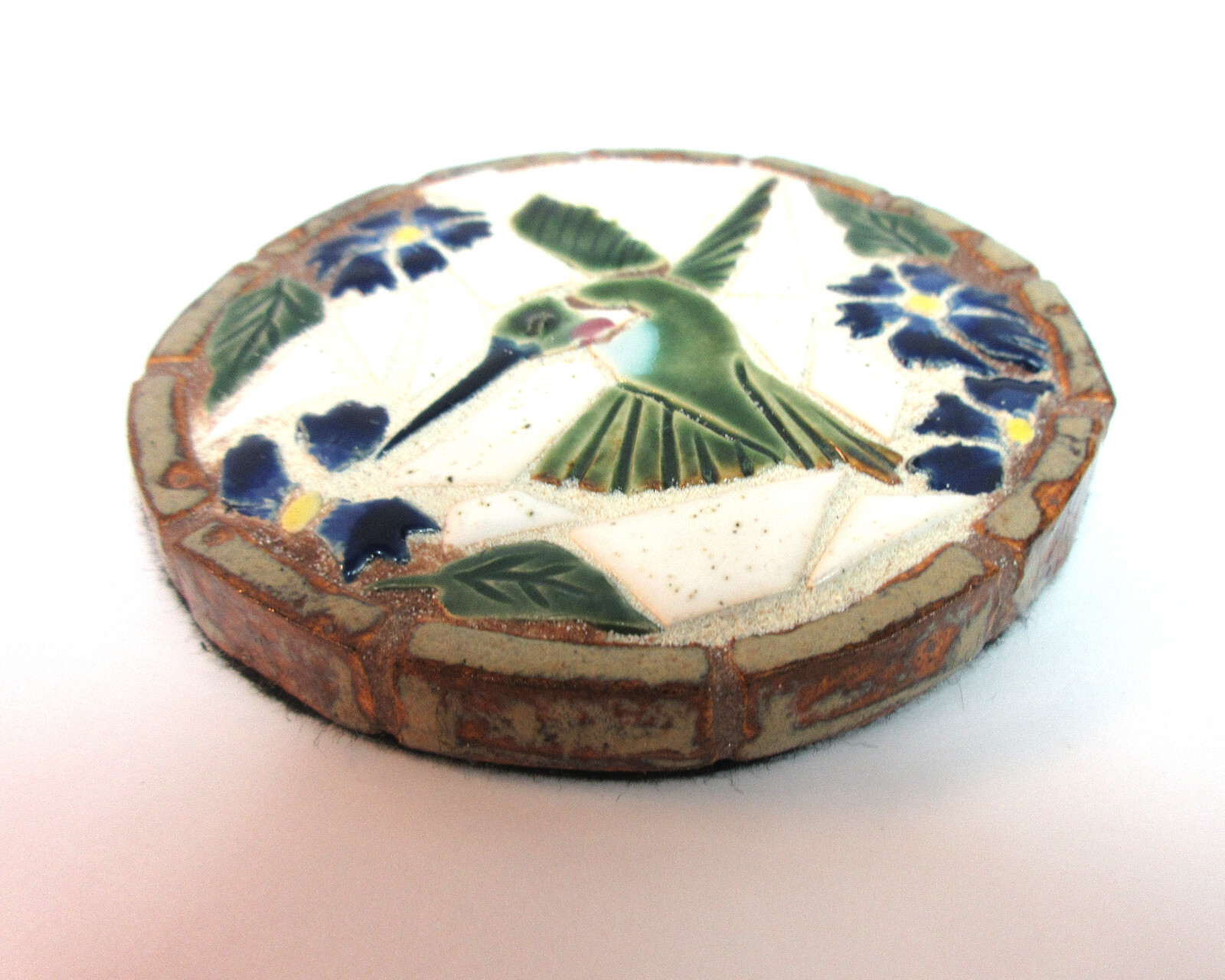 Hummingbird Mosaic Coaster, Mosaic Art Handmade Ceramic Tile Trivets ...