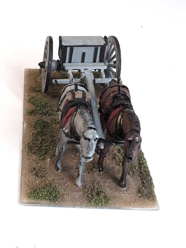 MUSKET MINIATURES- Civil War CONFEDERATE 2-Wheeled Limber- 22mm Painted ...
