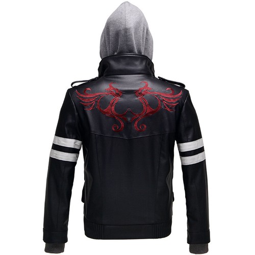 NEW Prototype Alex Mercer Jacket Dragon Embroidered PU Men's Cosplay ...