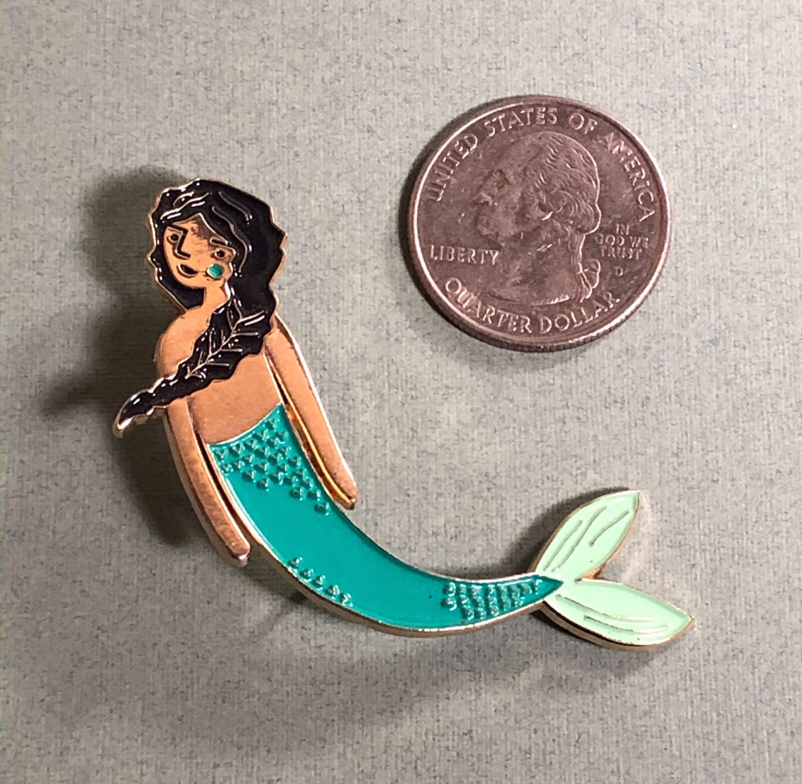 Enamel Mermaid Pin by Danica - New with tag | eBay