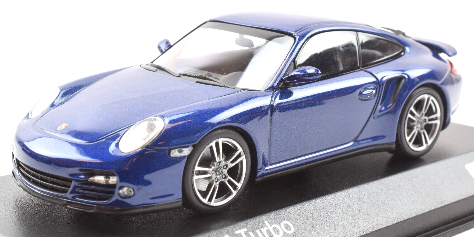Minichamps x PH Porsche 911 997.2 Aqua Blue Turbo 1:43 Diecast Car ...