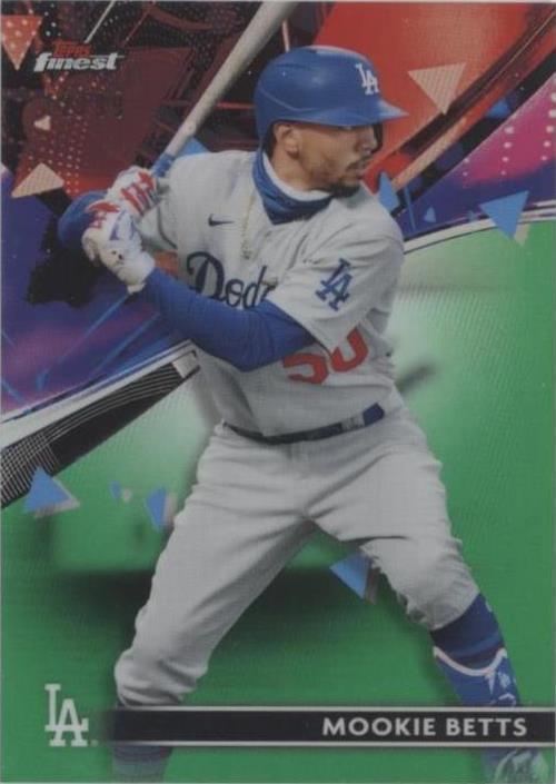 2021 Topps Finest - Mookie Betts #68 Green Refractor /99 for sale ...