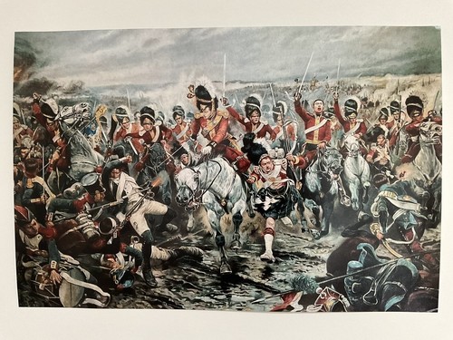 Gordon’s And Greys To The Front, Battle Of Waterloo Large Print 30 X 20 ...