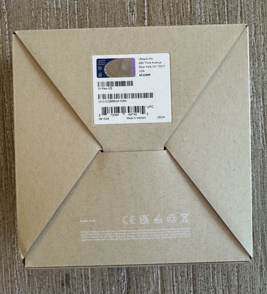 Ubiquit Unifi AI Key Brand New - Sealed In New Box | eBay
