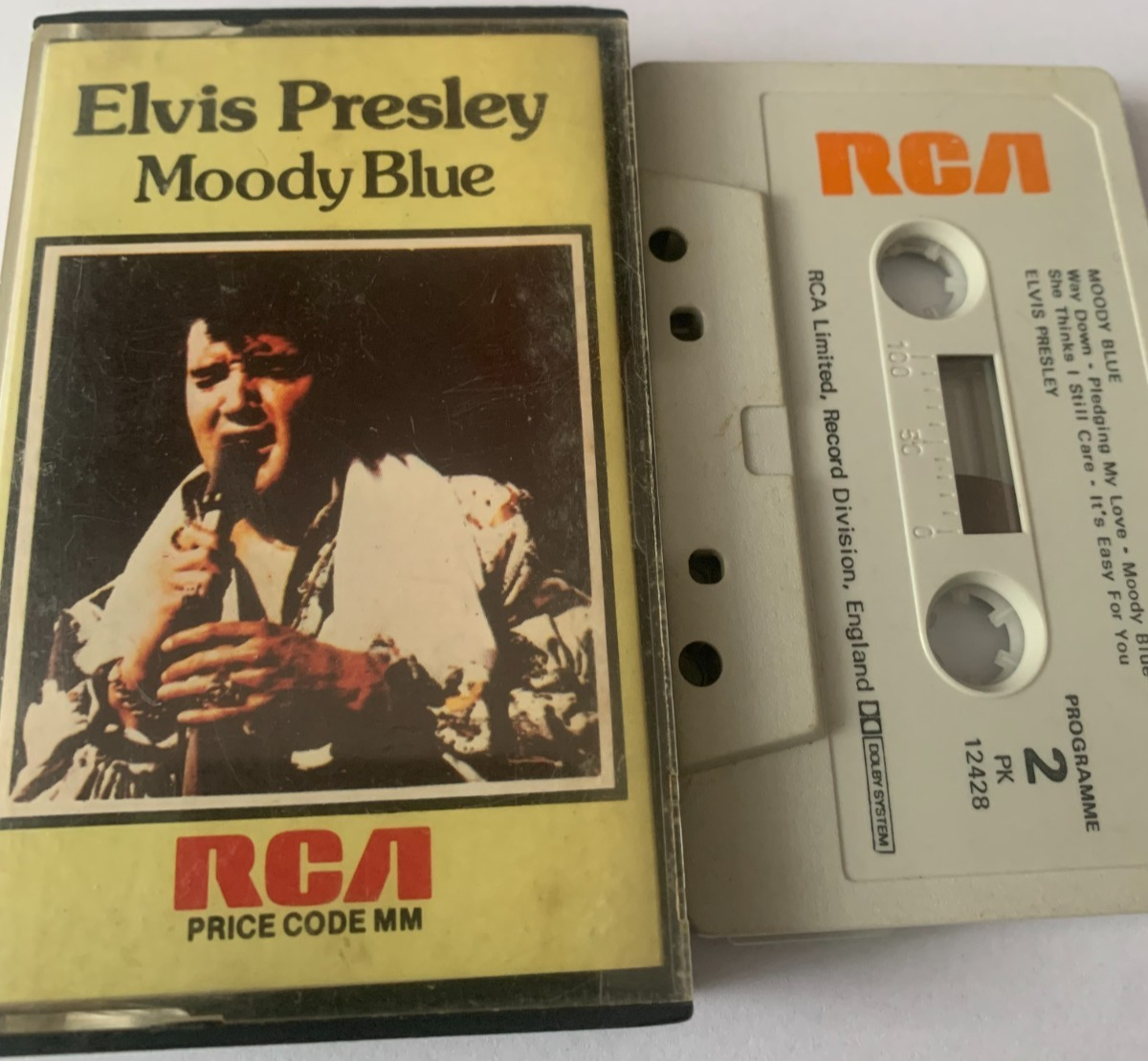 ELVIS PRESLEY - MOODY BLUE - TAPE CASSETTE ALBUM | eBay UK