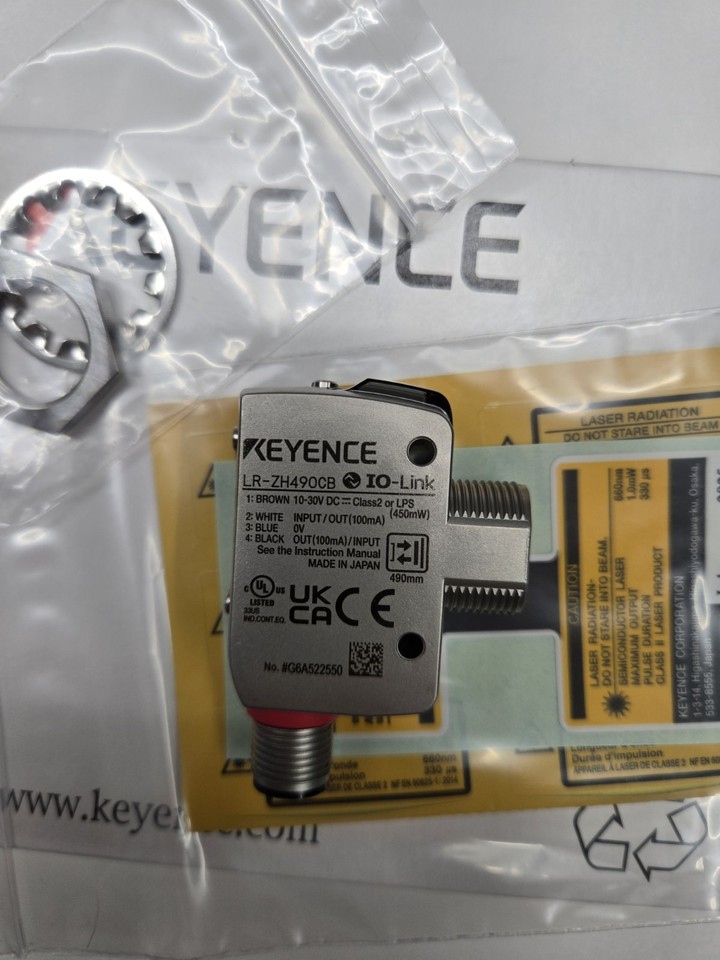 NEW Keyence LR-ZH90C Laser Sensor IO-Link CMOS 30–90cm Class 1 LR-Z ...