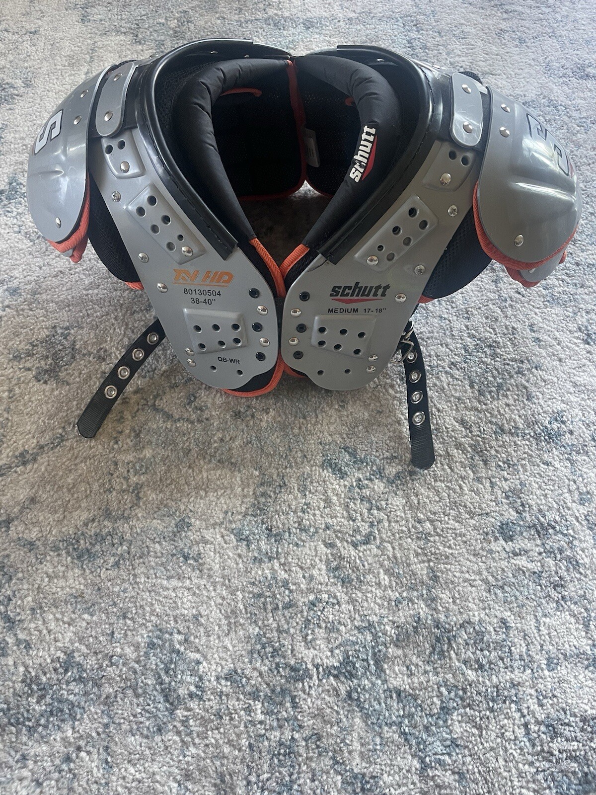schutt xv hd Qb/ Wr shoulder pads | eBay