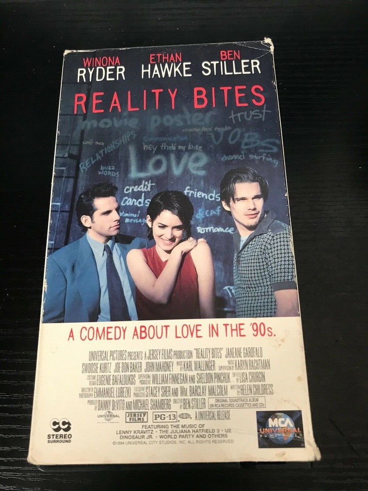 Reality Bites 1994 VHS Winona Ryder Ethan Hawke Ben Stiller 96898192934 ...