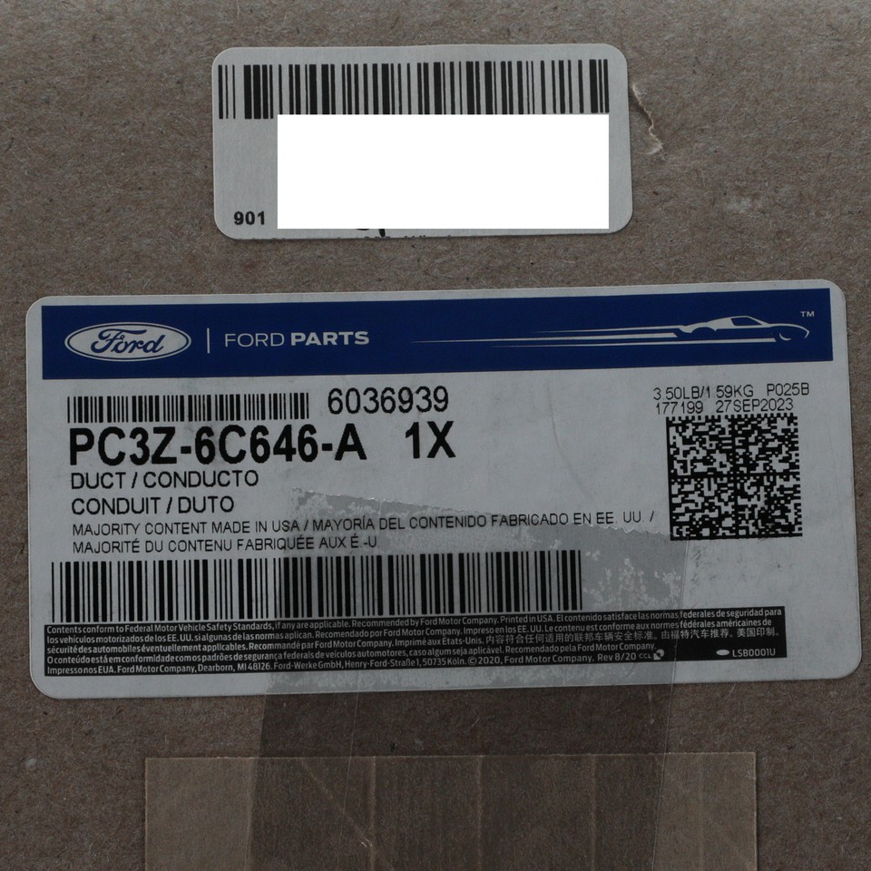 OEM NEW GENUINE Ford Super Duty 2017-2024 Air Duct Intercooler Pipe ...