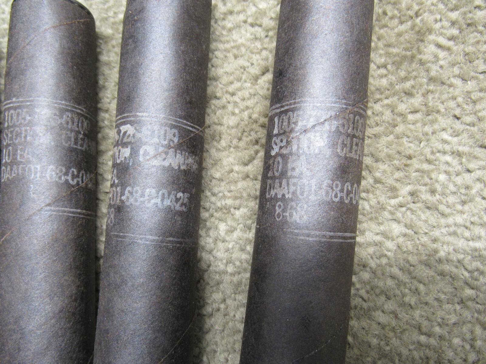 US Vietnam Era 30 Caliber Cleaning Rods Sealed Tube Of 10 Each 1968 ...