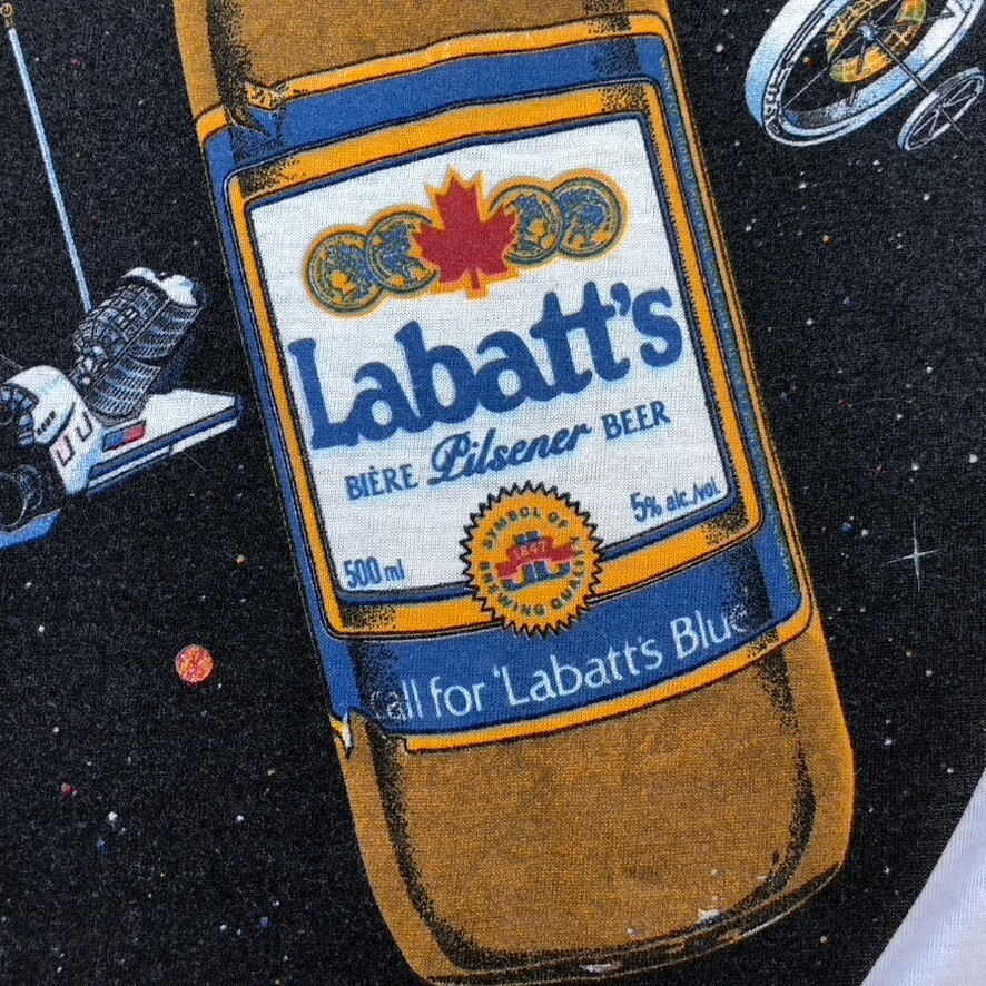 100% Authentic 1984 Labbat's Big Blue Beer NASA Canad… - Gem