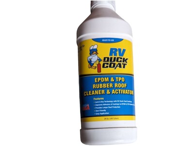 Jetcoat RV Duck Coat Ready To Use EPDM & TPO Rubber Roof Cleaner 29oz ...