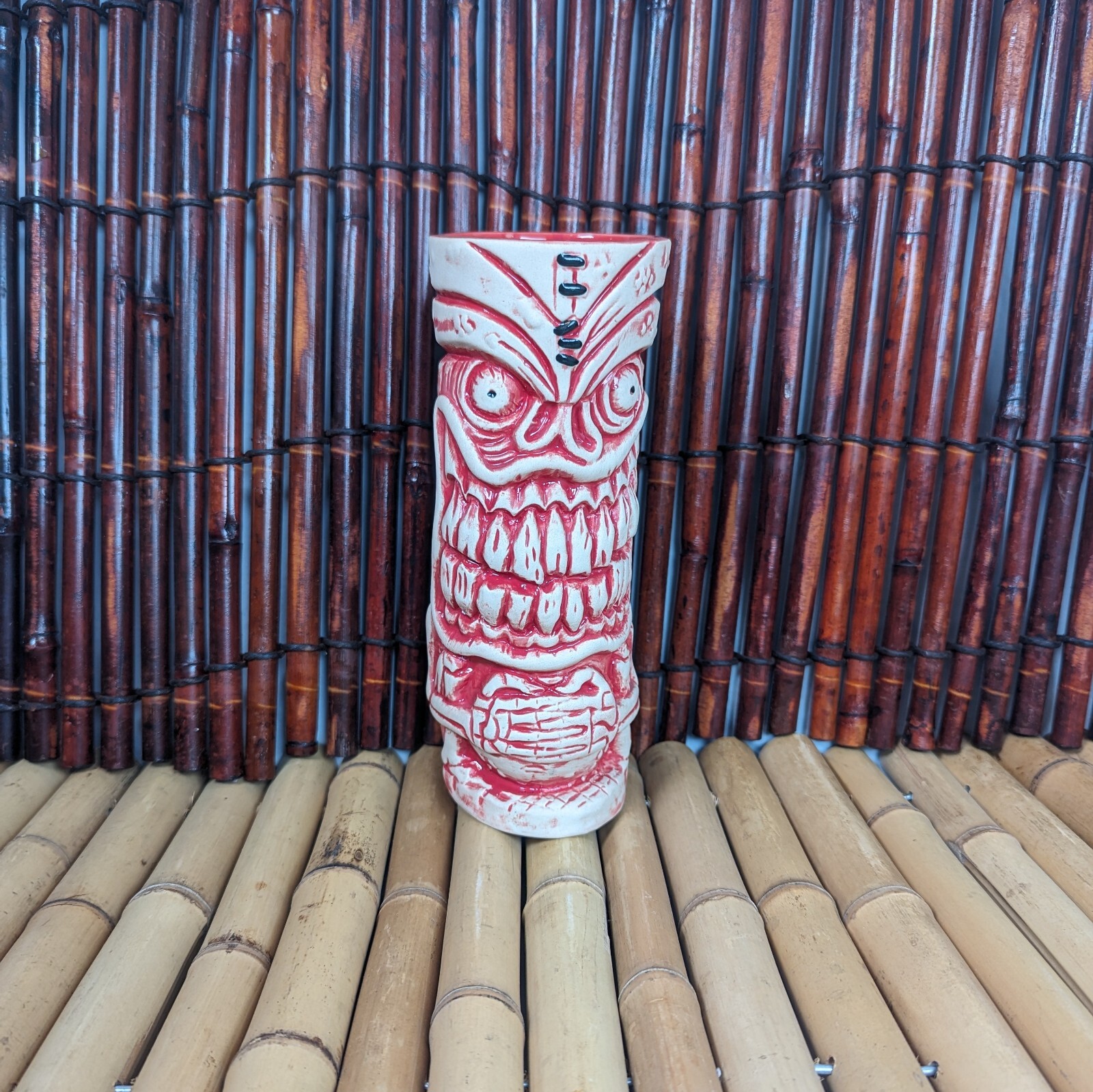 Frankie's Tiki Room Red Coral Lava Letch II Tiki Mug Big Toe Tiki Farm ...