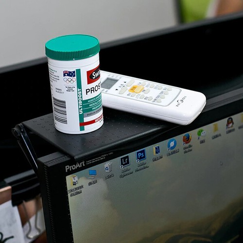 Support For Screens TV Desk Tidy Monitor Space Display Slip Dy | eBay ...