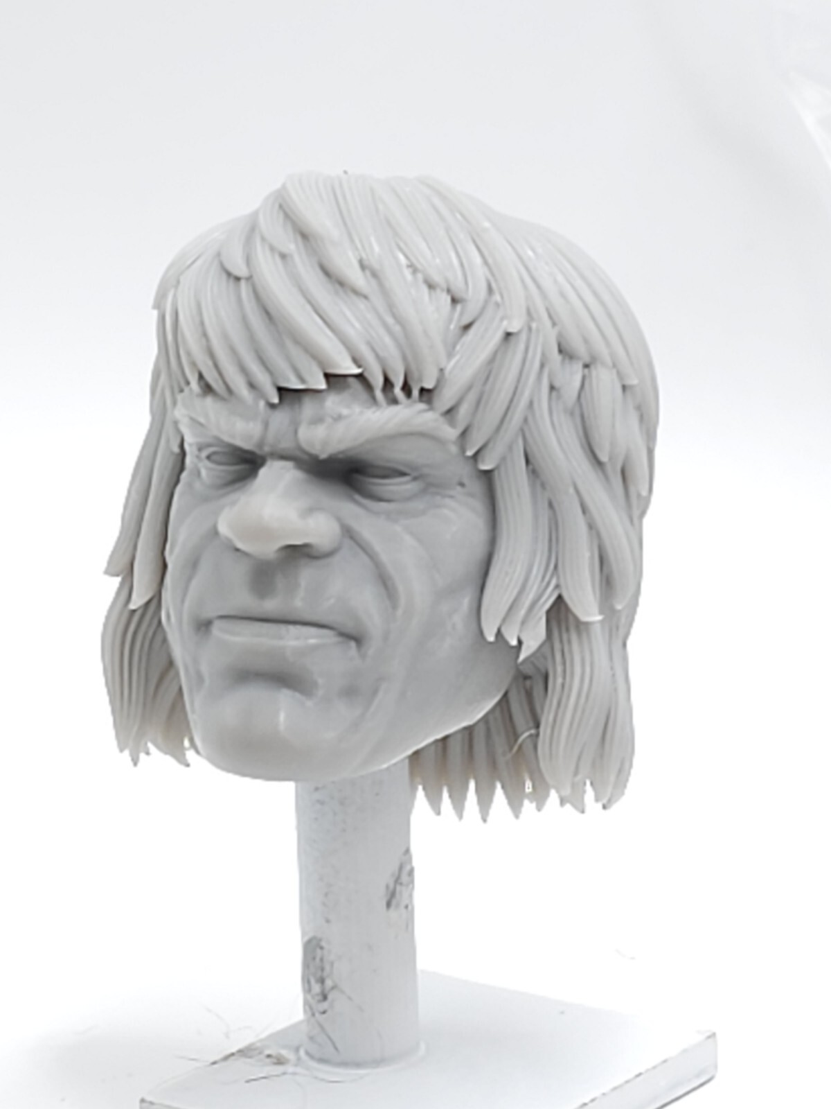 3d Printed LOU FERIGNO HULK EXTRA LARGE SMART HULK BAF HEAD 1:12 Marvel ...
