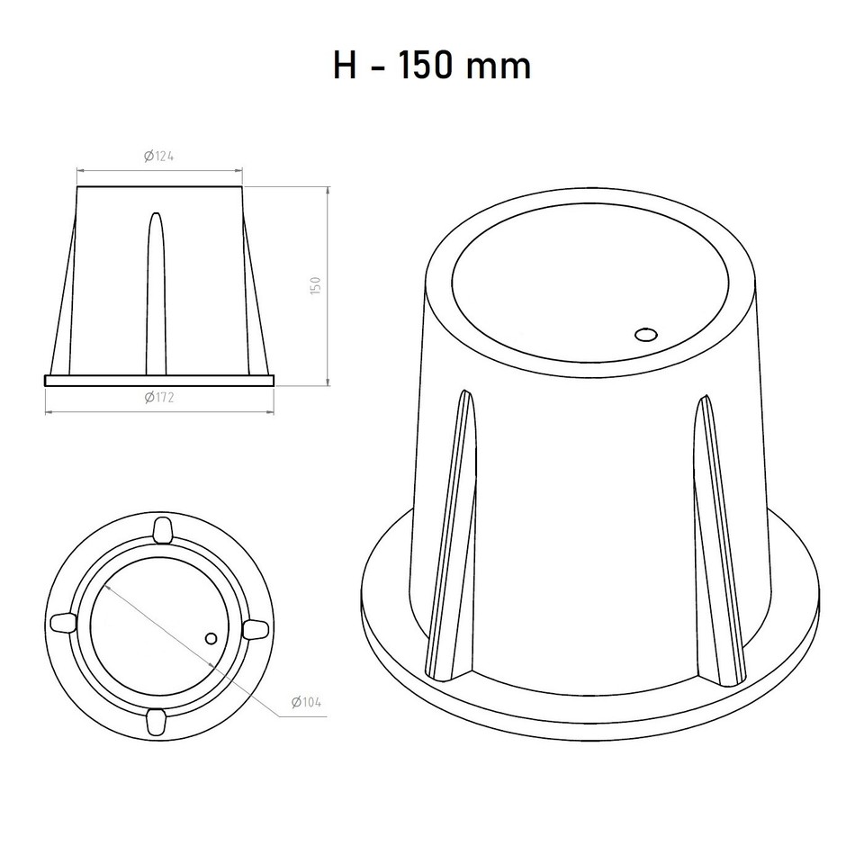 Water Stop Tap Box Surface Box Stop Cock Box Valve Box with Plastic Lid ...