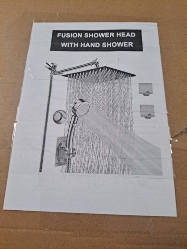 Fusion Rain Shower Head W/ Hand Held 003 | eBay