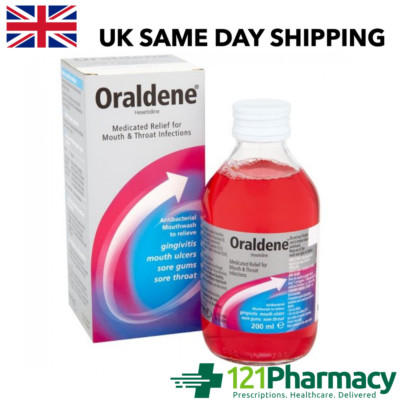 Oraldene Medicated ANTIBACTERIAL Mouthwash for Mouth & Throat ...
