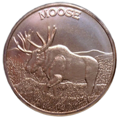 Moose - 1oz. Pure Copper Bullion Round!! | eBay