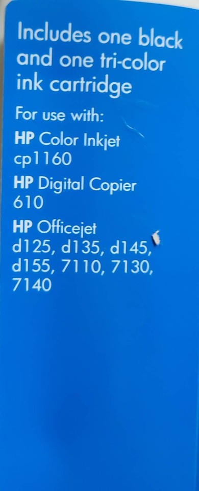 2-Pack HP 14 Black & Tri-Color OEM Ink Cartridges Inkjet C5011D C5010D ...