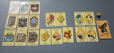 The Simpsons Clue Game Replacement Parts Lot Of 9 Room Cards Complete ...