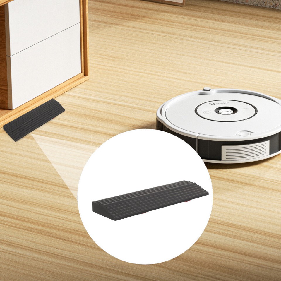 Rubber Threshold Ramp Robot Sweeper Ramps Vacuum Climbing Mat Sweeping ...