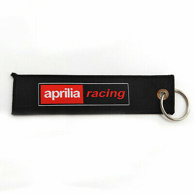 APRILIA RACING MATERIAL KEYRING KEY RING KEYCHAIN LOGO BOTH SIDES FOR ...