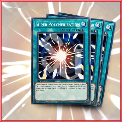 YuGiOh Super Polymerization x3 | POWERFUL CARD 1st Edition🔥 | eBay