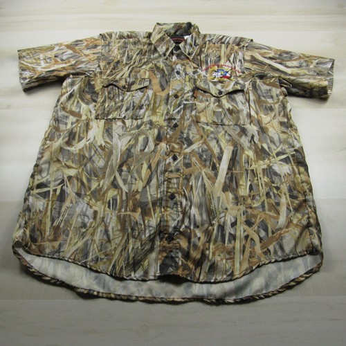 True Timber Shirt Mens Large Brown Camo Button Up Hunting Outdoor ...